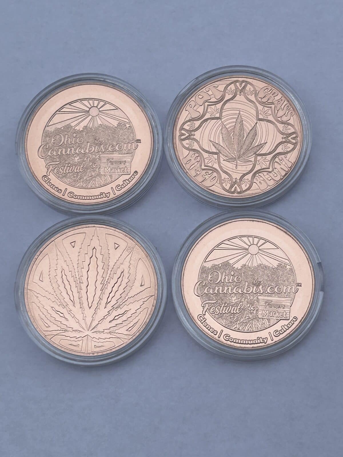 Copper Cannabis Coins - OhioCannabis.com